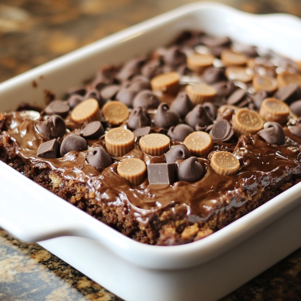 Peanut Butter Cup Dump Cake: A Chocolatey, Peanut-Buttery Dream Dessert ...