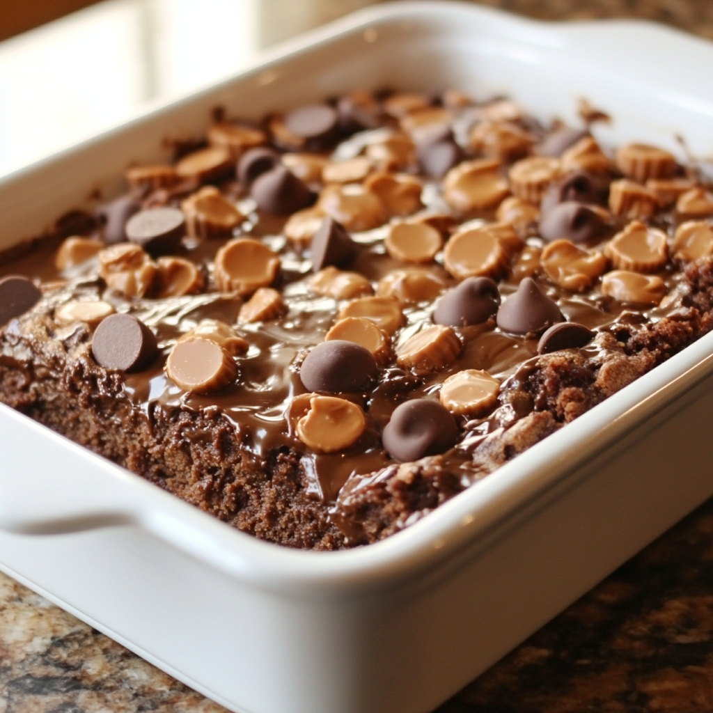 Peanut Butter Cup Dump Cake: A Chocolatey, Peanut-Buttery Dream Dessert ...