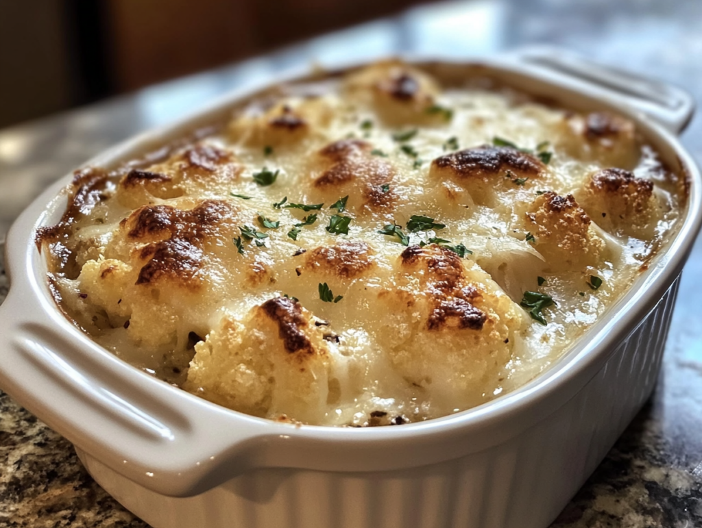Cheddar Cauliflower and Roasted Garlic Soup - thekitchengulp