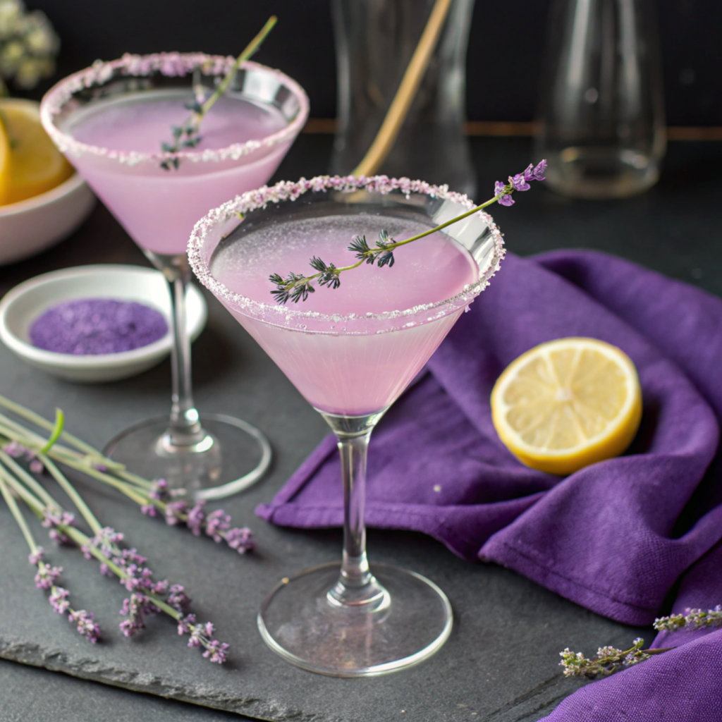 Lavender Lemon Drop Martini Recipe - thekitchengulp