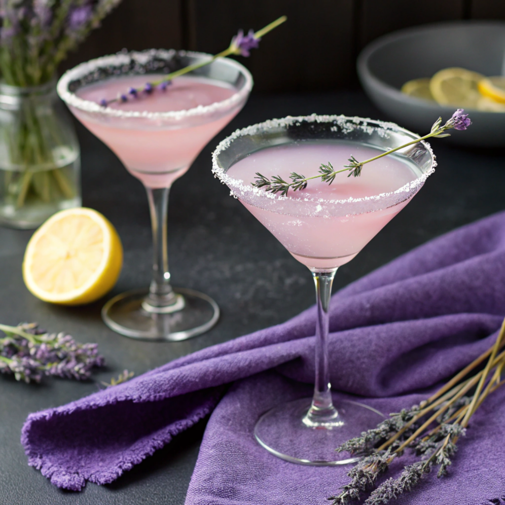 Lavender Lemon Drop Martini Recipe - thekitchengulp