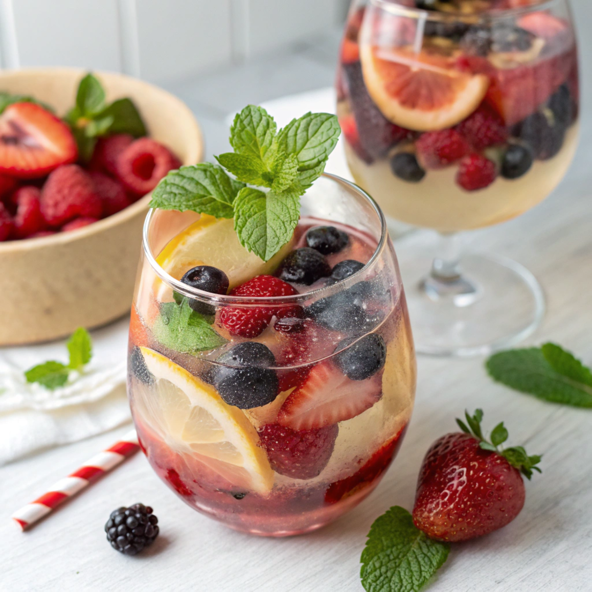 Blueberry Lemon Sangria Recipe - thekitchengulp