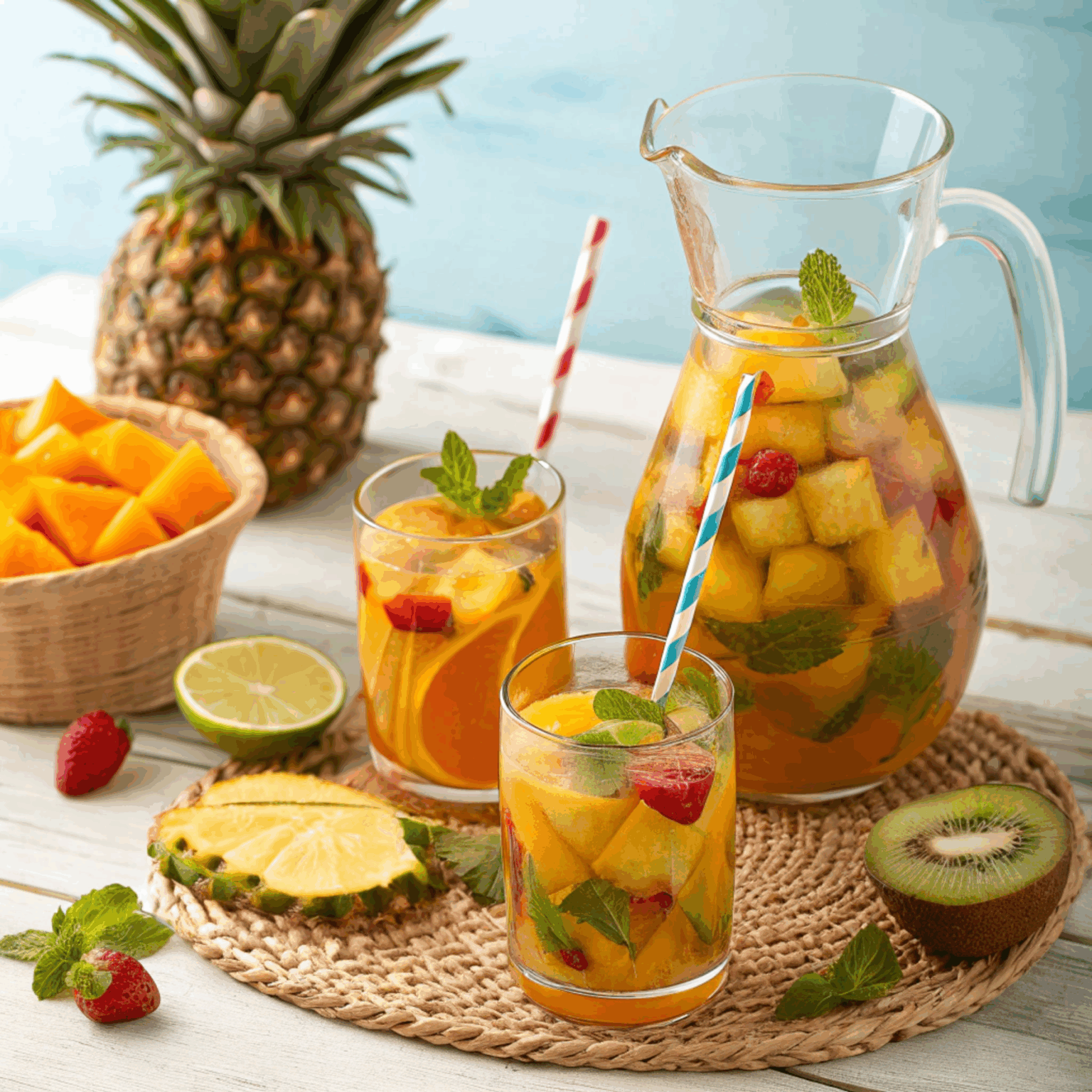 Moscato Peach Sangria Recipe - thekitchengulp