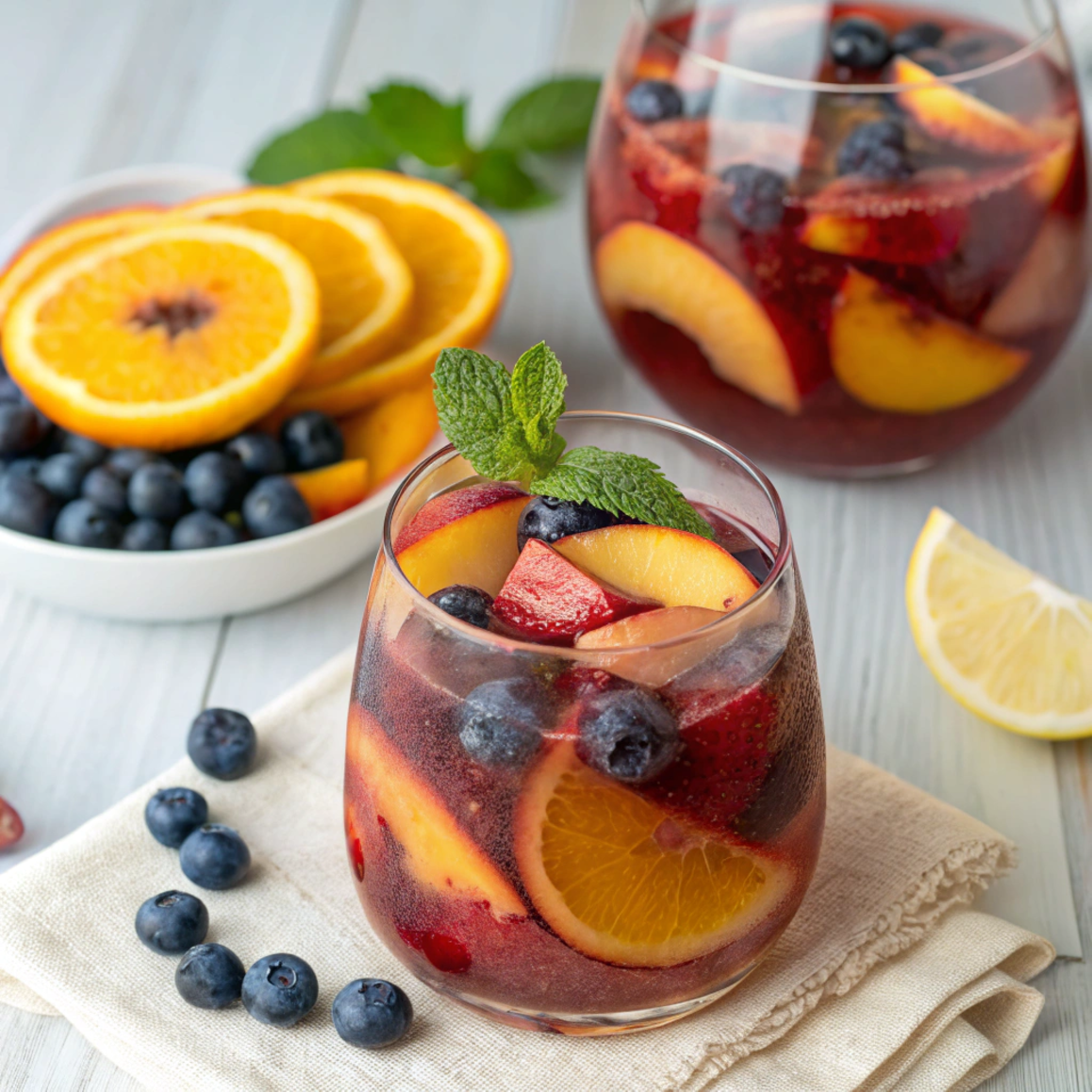 Blueberry Lemon Sangria Recipe - thekitchengulp
