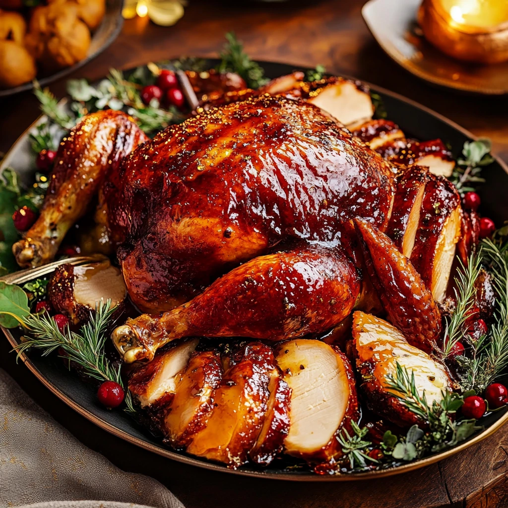 Maple-Butter-Glazed Turkey - thekitchengulp
