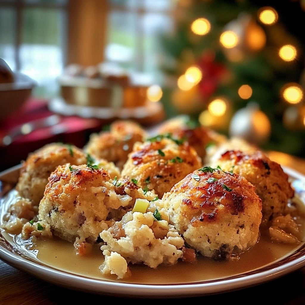Turkey Stuffing Balls - thekitchengulp