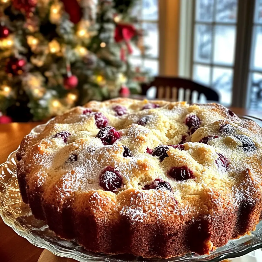 Cranberry & Orange Buttermilk Breakfast Cake - thekitchengulp